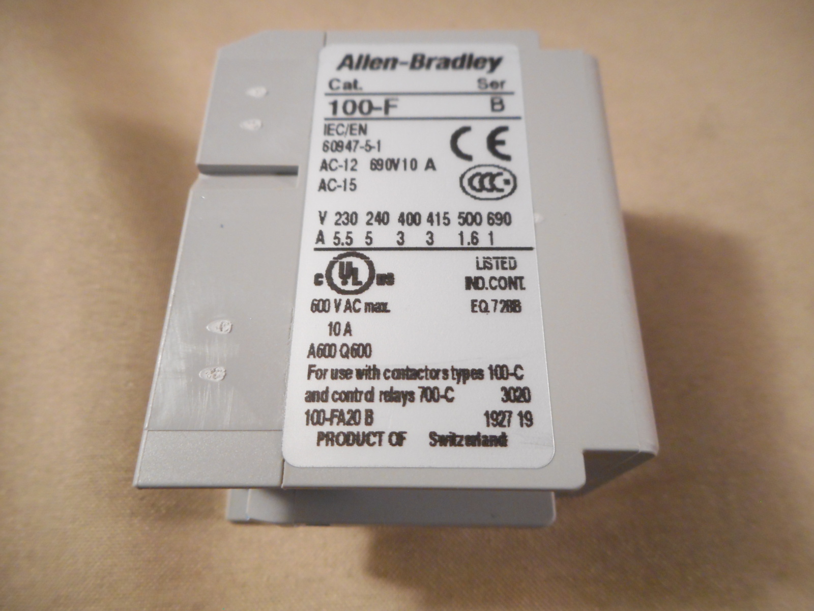 100-FA20 - Product Details